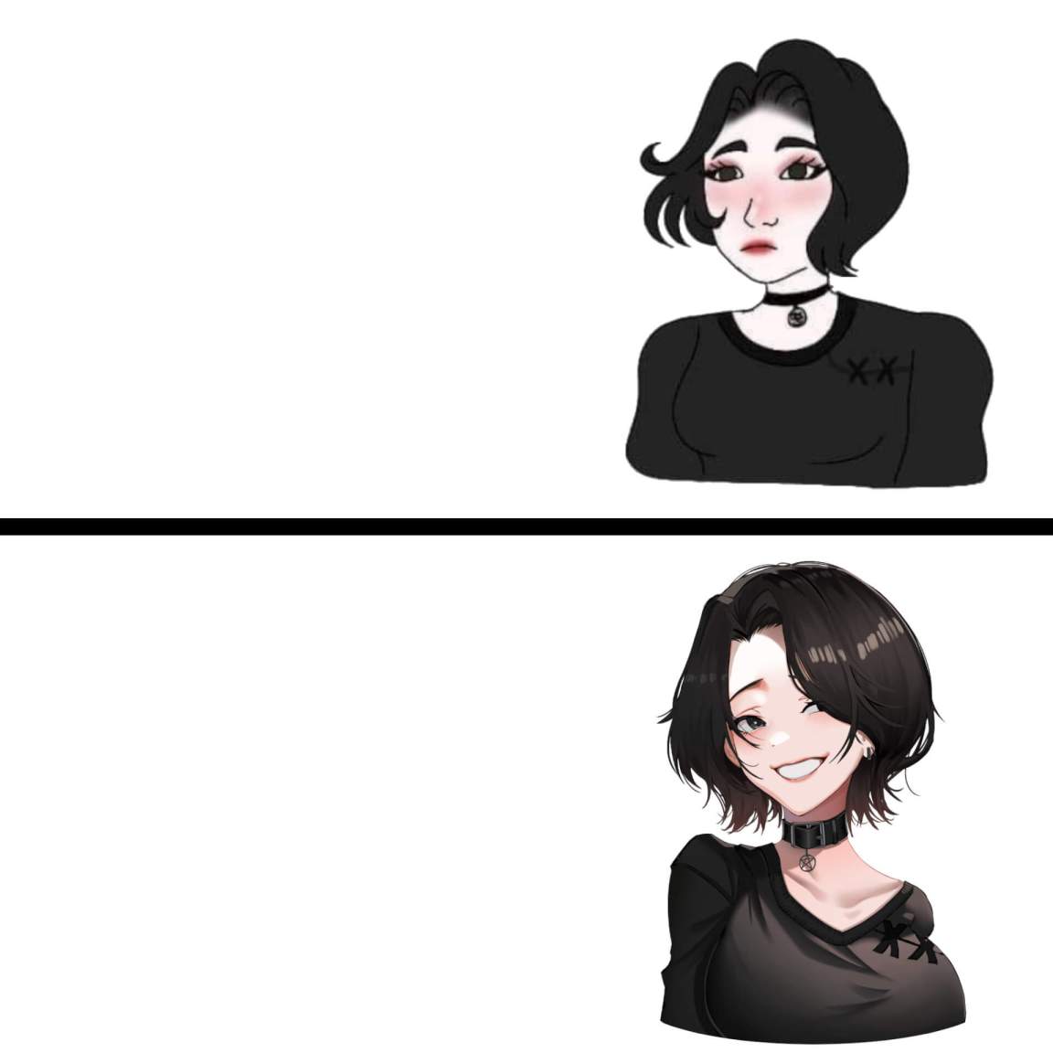 Doomer Girl Vs Better Doomer Girl - Indian Meme Templates